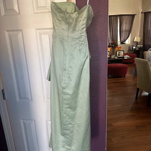 Dresses | Sage Green Strapless Dress | Poshmark